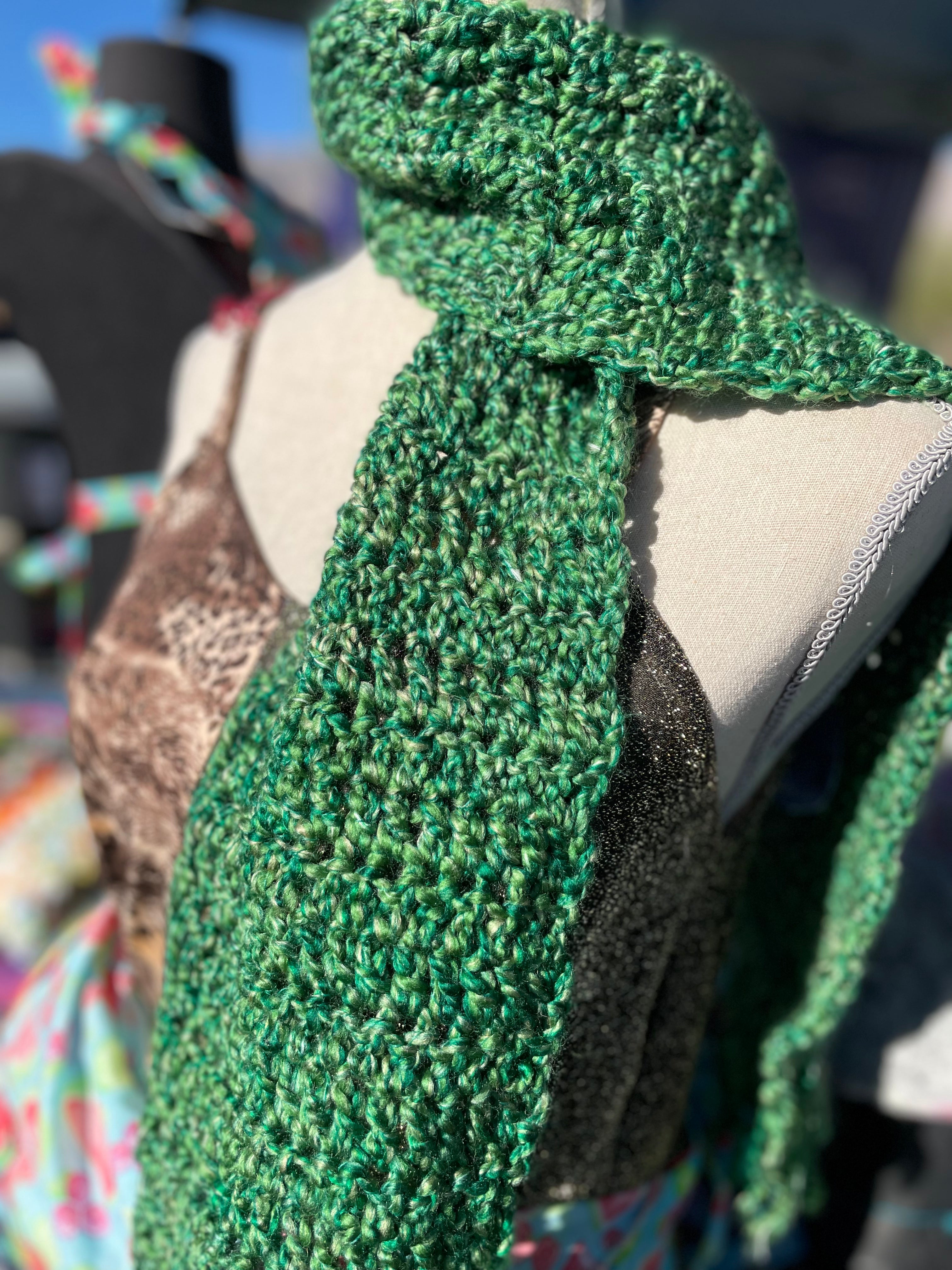 Scarf(emerald green) – Monica Rue Designs